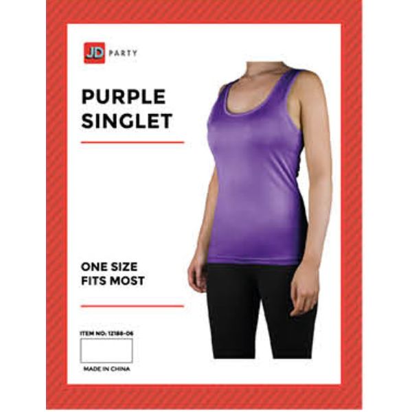 Purple Singlet - One Size | The Base Warehouse