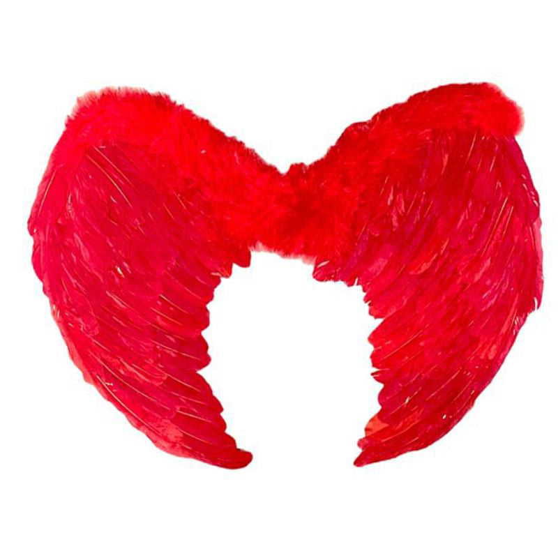 Small Red Feather Wings | The Base Warehouse