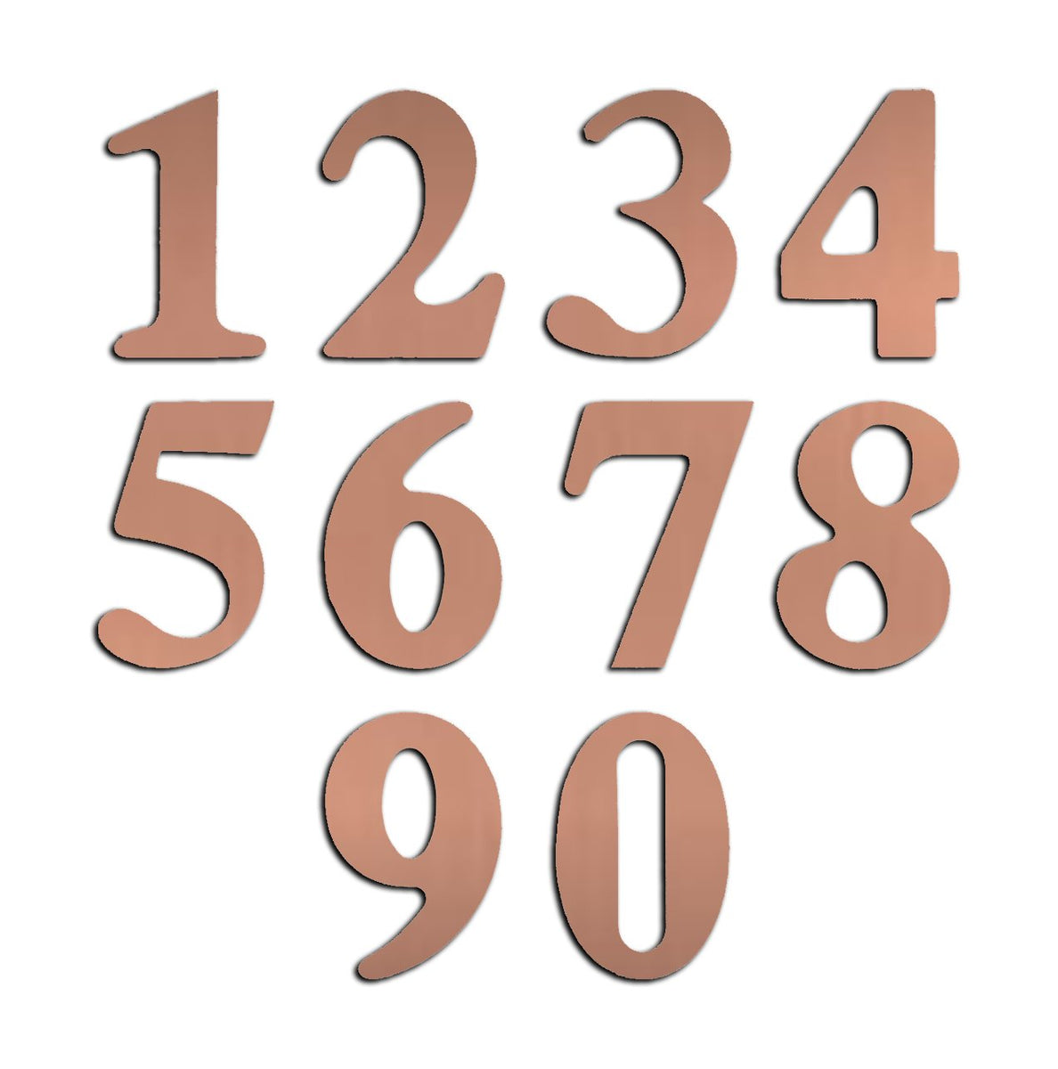 Metallic Rose Gold Balloon Box Number #6 - 14cm | The Base Warehouse