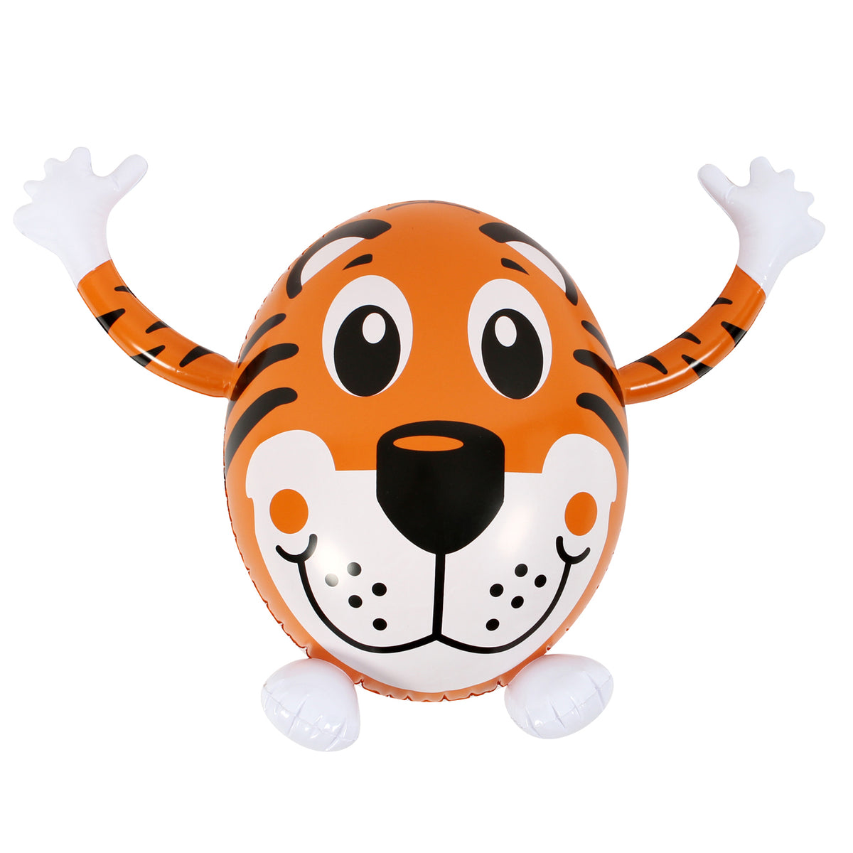3D Tiger Beach Ball - 62cm x 41cm x 20cm | The Base Warehouse