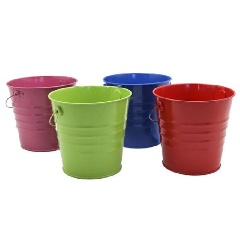 Metal Bucket - 14.5cm x 12.5cm | The Base Warehouse