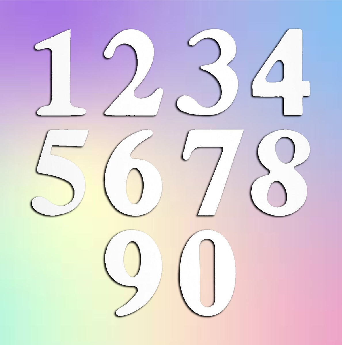 White Number 0 for Balloon Box | The Base Warehouse